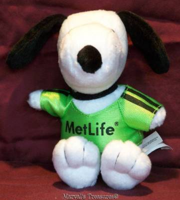 Metlife Advertising Snoopy Peanuts Charlie Brown Stuffed Plush 5" EUC ...