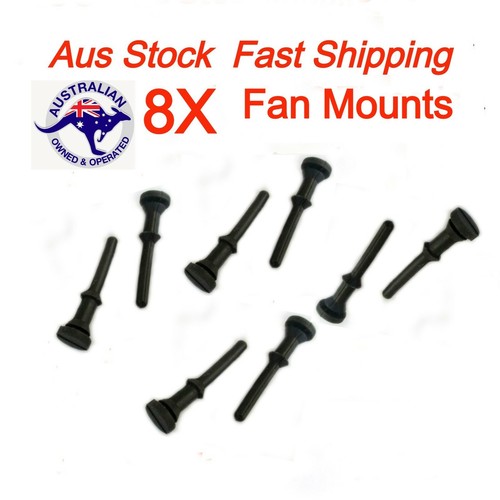 Anti Vibration Fan Mounts 6mm Deep Case Fans Rubber Mount Rivet Pack x8 ...