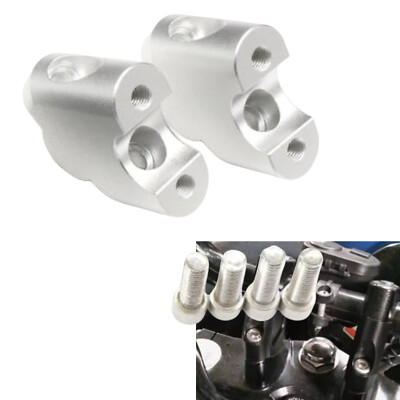 Silver Handlebar Riser Clamp For Suzuki DL1000 2002-2016 DL 650XT V ...