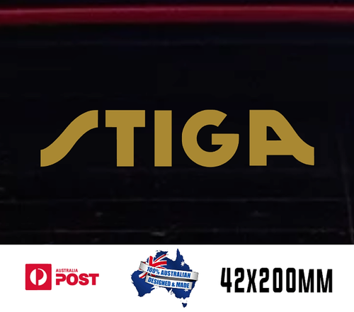 2x Stiga Mower Windshield Windscreen Sticker Decal GOLD 200mm | eBay