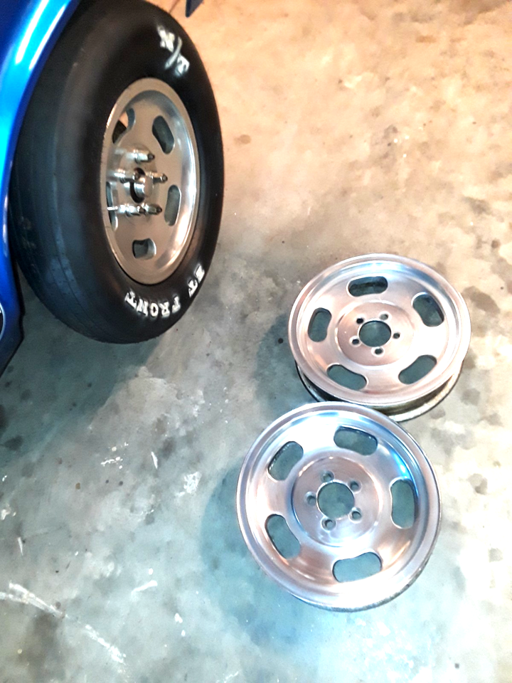 2 Aluminum slot wheels 15 x 4 ANSEN SPRINT, RARE BOLT PATTERN 4" x 5 | eBay