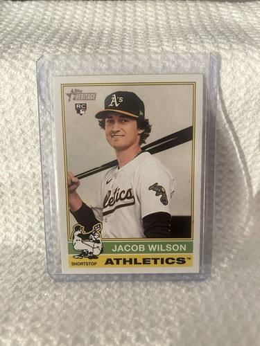 2025 Topps Heritage Jacob Wilson ROOKIE #15 - Athletics | eBay