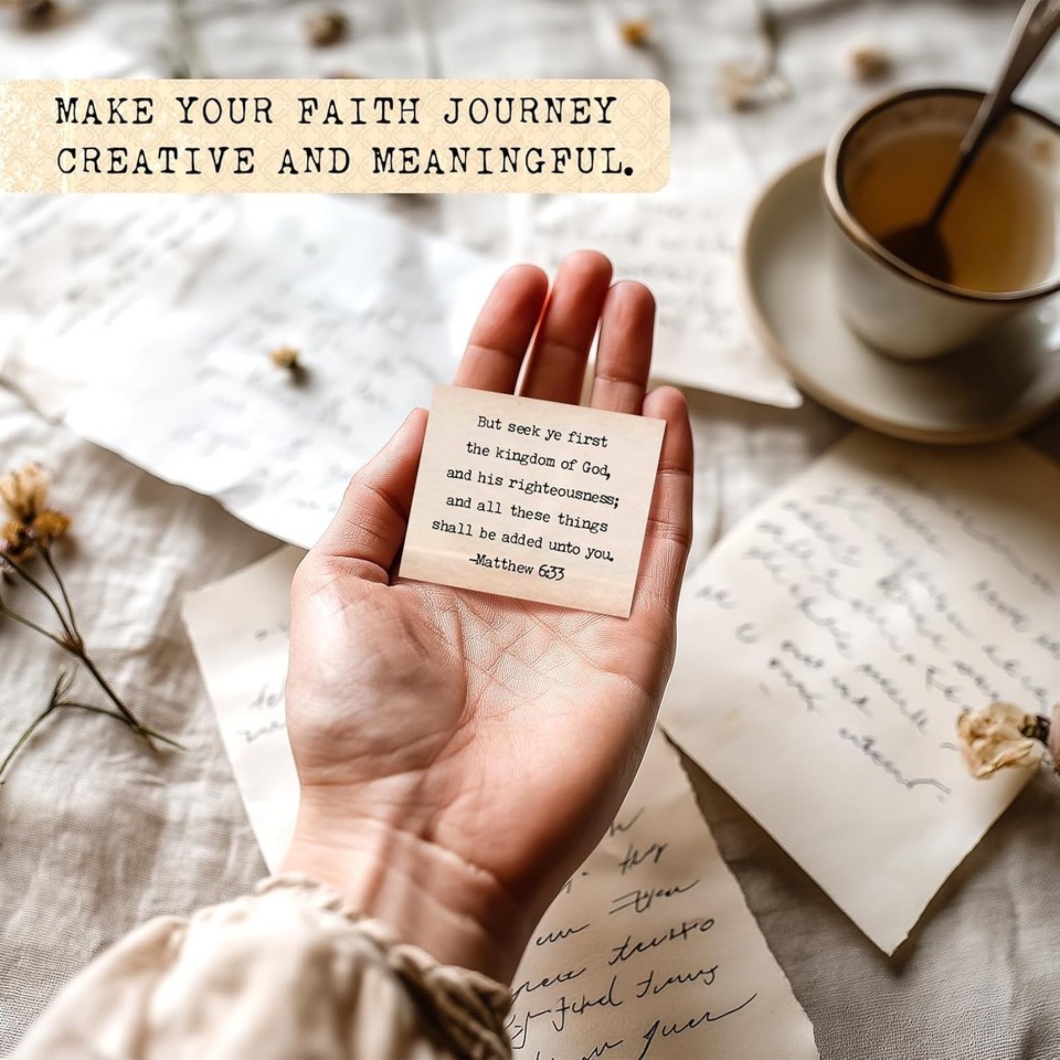 300 PCS Vintage Bible Verse Stickers, Typewriter Style Christian Retro ...