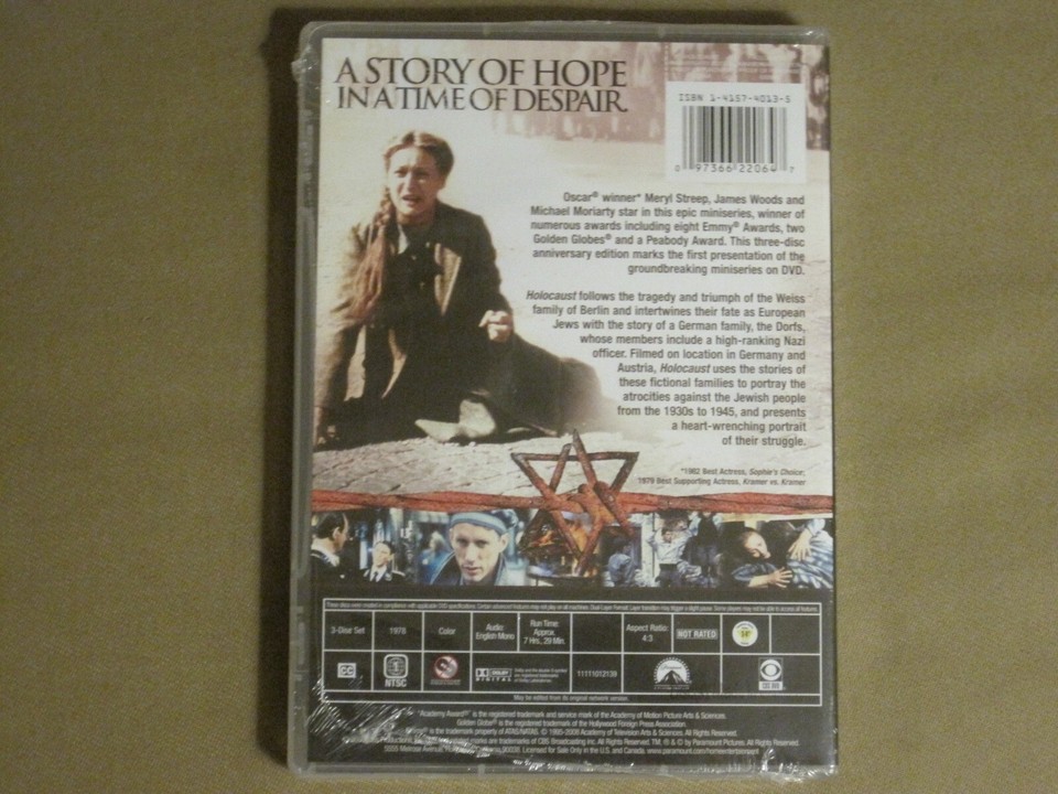 HOLOCAUST (1978) 3-DVD TV MINI-SERIES JAMES WOODS MERYL STREEP NEW! SEALED! 97366220647| eBay