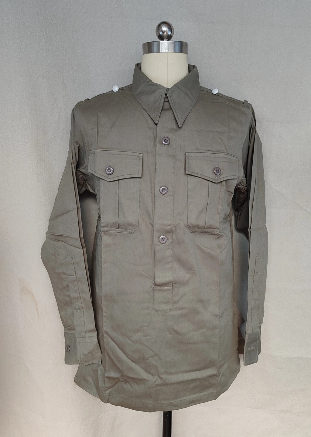 SIZE XXL WWII GERMAN ARMY WH FIELD GREY COTTON SHIRT HEMDEN -WW2 ...