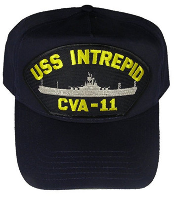 USS INTREPID CVA-11 HAT CAP NAVY SHIP ESSEX CLASS AIRCRAFT CARRIER ...