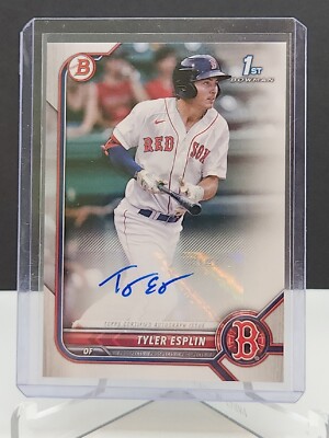 👀AUTO👀2022 Bowman Prospect Autographs 1st Bowman TYLER ESPLIN #PPATE ...