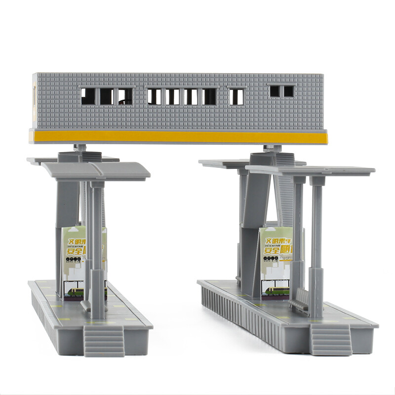 Train Railway Modern High-speed Rail Train Station Platform Buildings ...