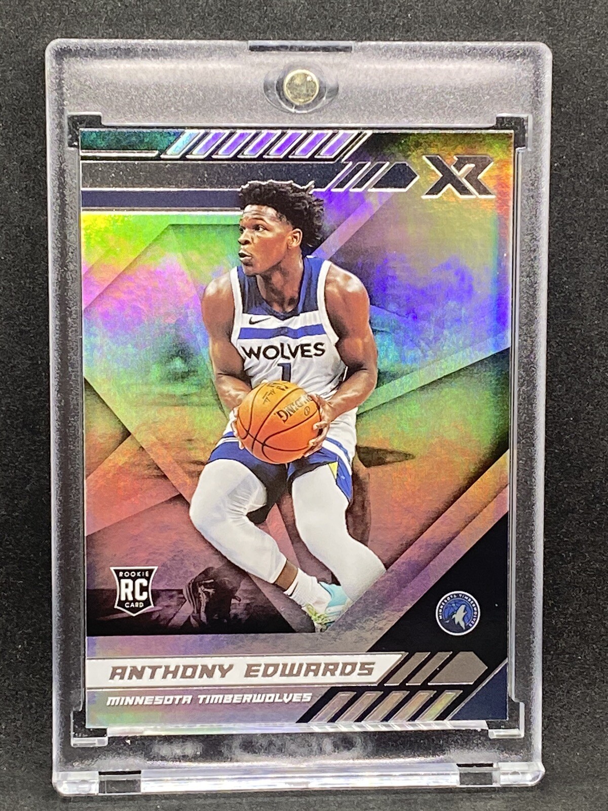 Anthony Edwards RARE ROOKIE RC HOLO FOIL REFRACTOR SSP INVESTMENT CARD ...