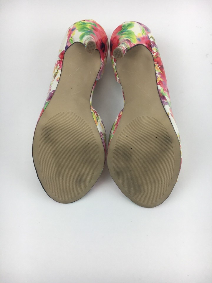 Elle Floral Peep Open Toe High Heels Pumps Stilettos Summers Shoe Women ...