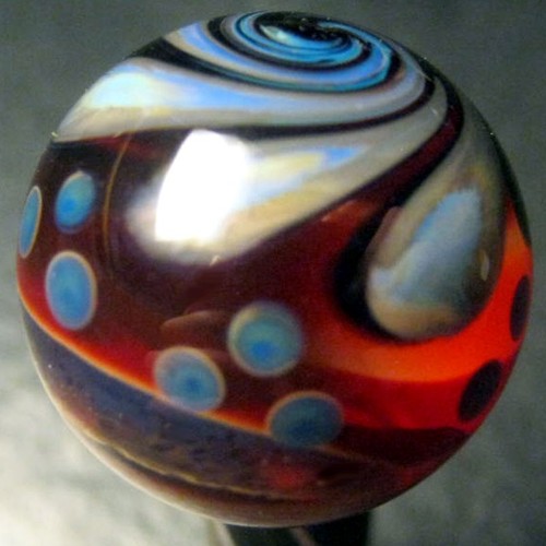 Boomwire Glass Marbles .75" handmade contemporary art sculpture ...