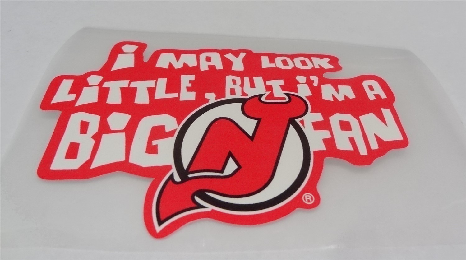 NHL New Jersey Devil Fan Decal Window Static-Cling Sticker Car or Truck ...