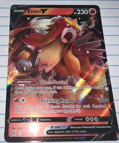 Pokémon TCG Entei V Brilliant Stars 022/172 Holo Ultra Rare NM | eBay