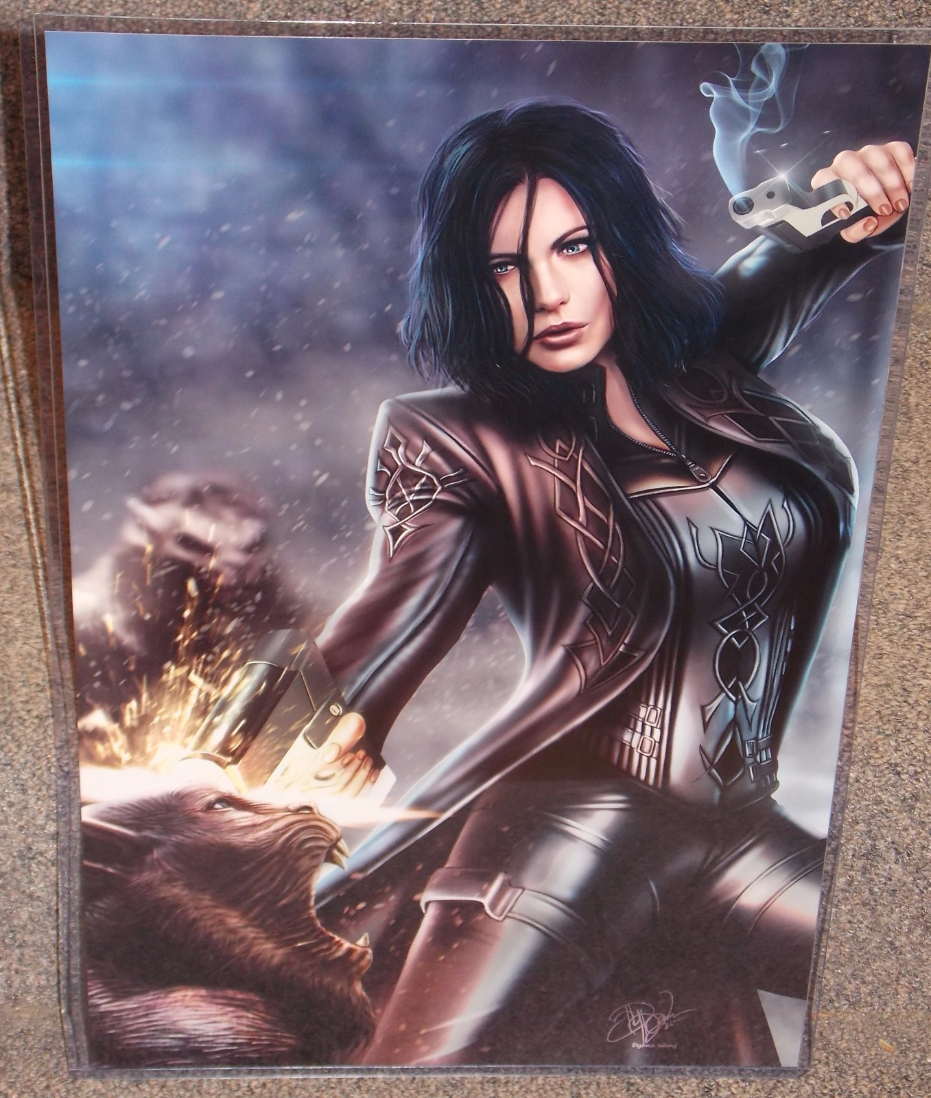 Underworld Selene vs Lycans Glossy Art Print 11 x 17 In Hard Plastic ...