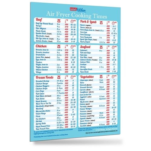 Ninja Air Fryer Cooking Times Magnet Chart Guide Accessories Cheat ...