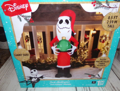 8.5ft Tall GIANT Jack Skellington w/ Ornament Airblown Inflatable ...