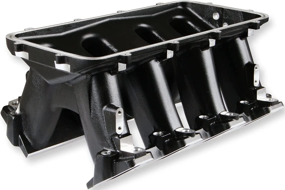 HOLLEY LS HI-RAM ЕFI INTAKE MANIFOLD,BLACK,12.32" FRONT,11" REAR,GM LS1 ...