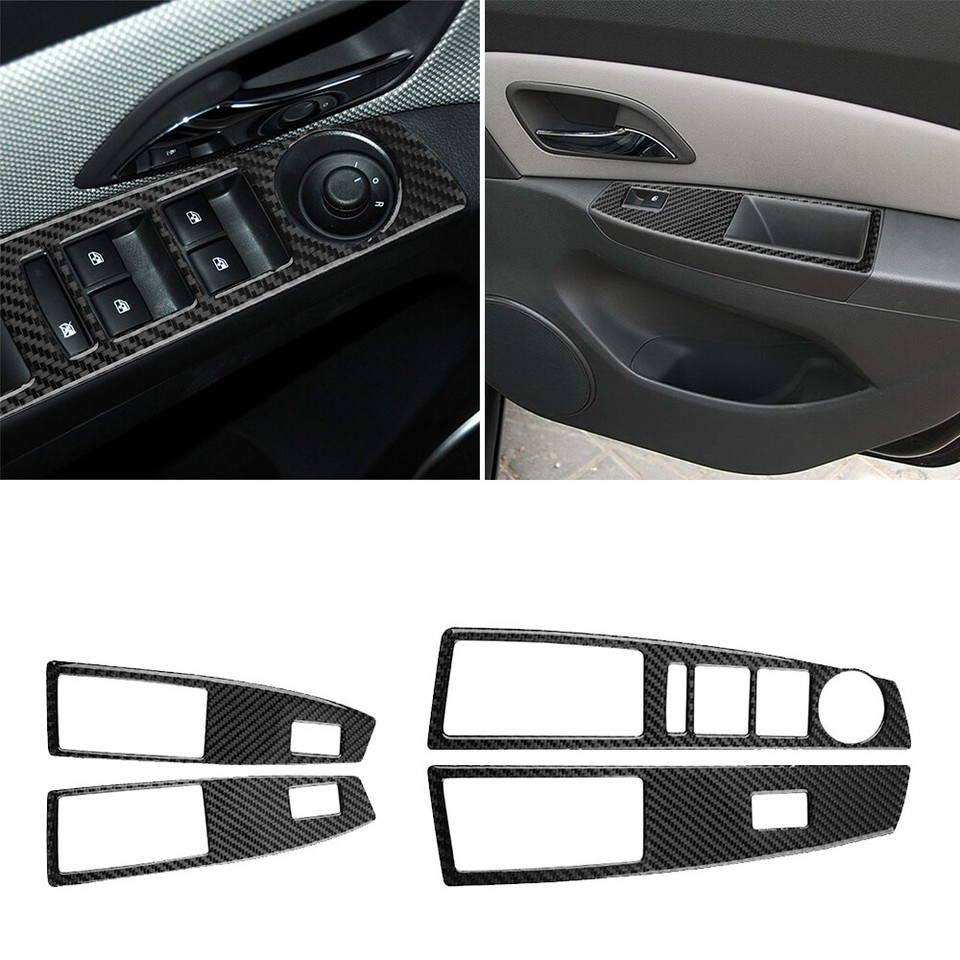 29pcs Carbon Fiber Full Interior Sticker Trim Kits For Chevrolet Cruze ...
