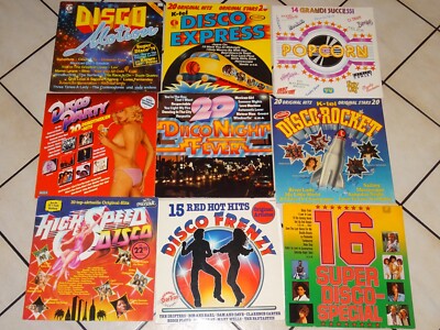 DISCO SAMPLER - 9 VERSCHIEDENE VINYL-LP'S (EX/MINT-): ROCKET, NIGHT ...