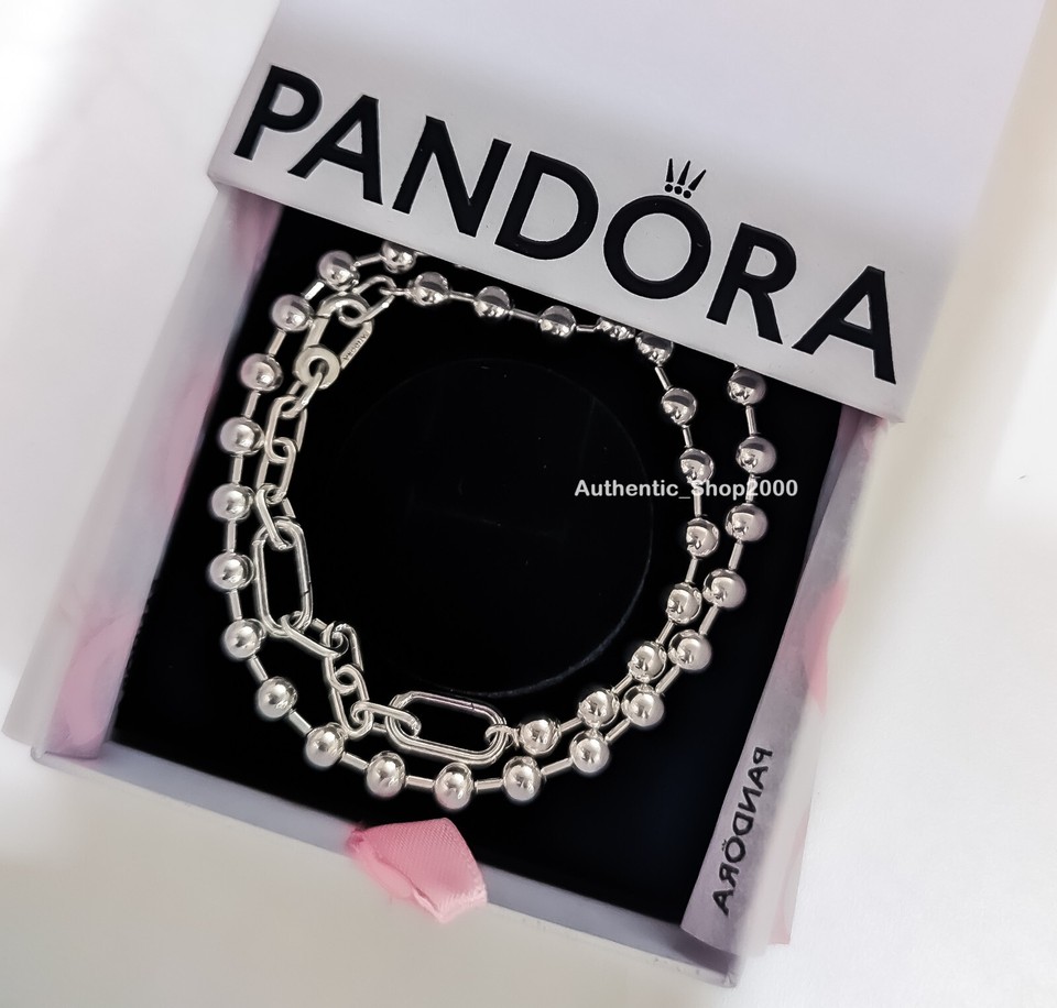 NEW 100% Authentic 925 Ale Pandora ME Metal Bead & Link Chain Necklace ...