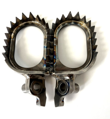 YAMAHA YZ65 & YZ85 99-25 Titanium Foot pegs Factory style YZ 65 YZ85 ...