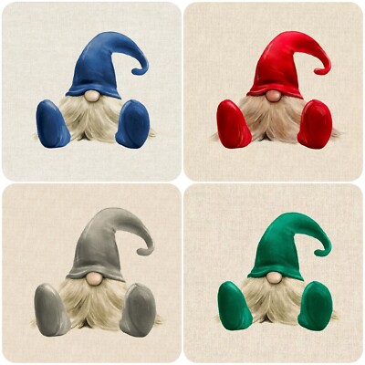 CHRISTMAS GONK CUSHION PANELS + All Over Design Cotton Fabric (4 ...