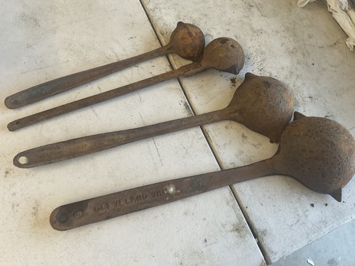 LEAD OR BABBITT LADLES. 5” 4” 3” And 2”. Four Of Them Model,T Ford | eBay