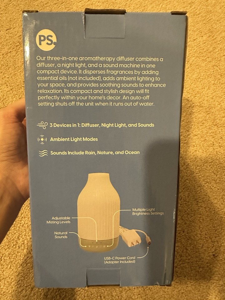 PopSugar 3 in 1 Diffuser, Night Light, and Sounds (A1) | eBay