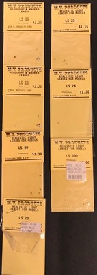 MV Products-HO Scale-Lot of Seven (7) Headlight & Marker Lense Packages ...