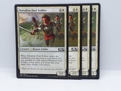 4x Battalion Foot Soldier CORE SET MtG Magic The Gathering | eBay Australia