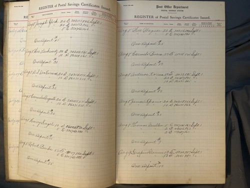 Vintage Post Office Department 1917 US Mail Ledger book USPS | eBay