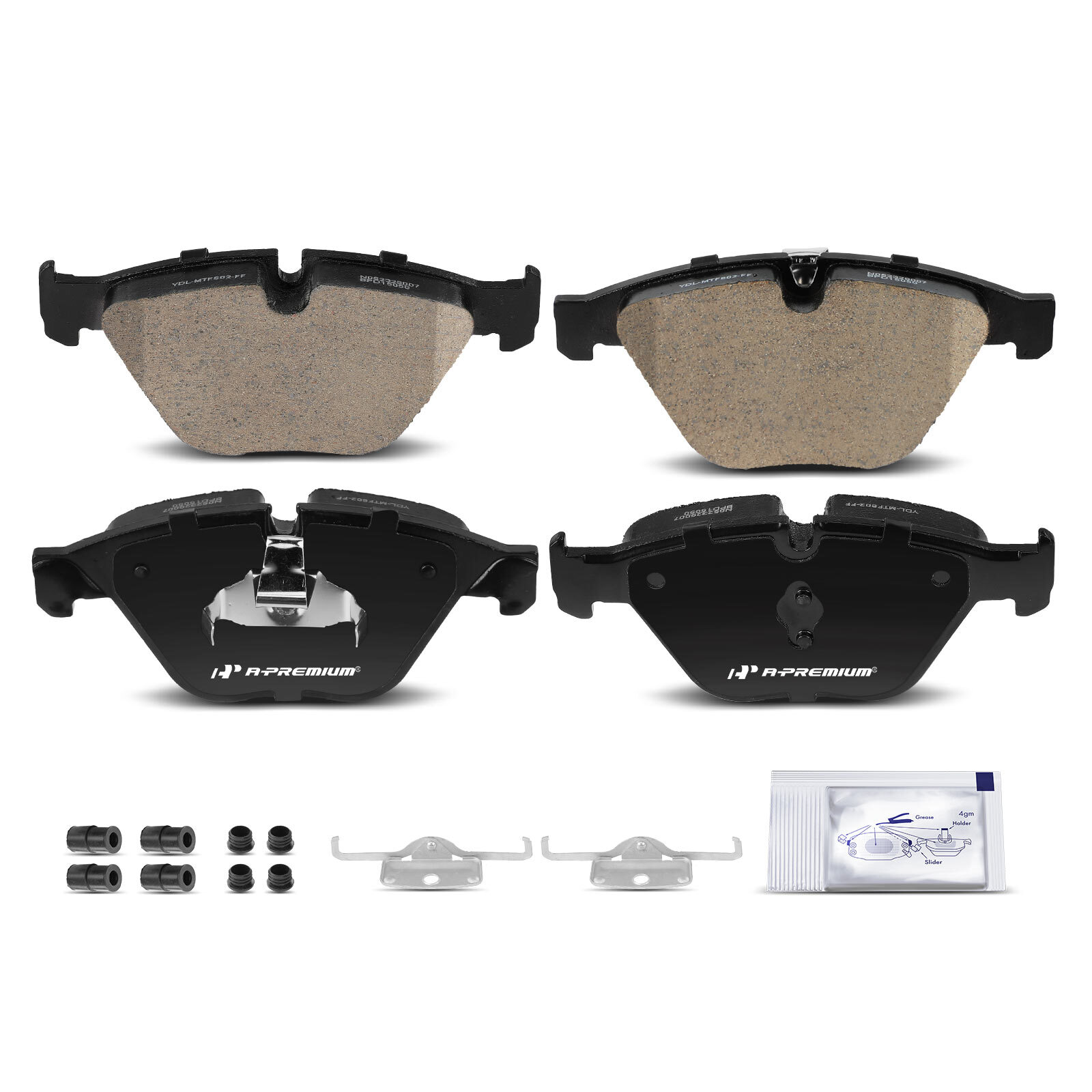 4x Front Ceramic Brake Pads for BMW 528i 535d 535i 640i xDrive F10 F12 ...