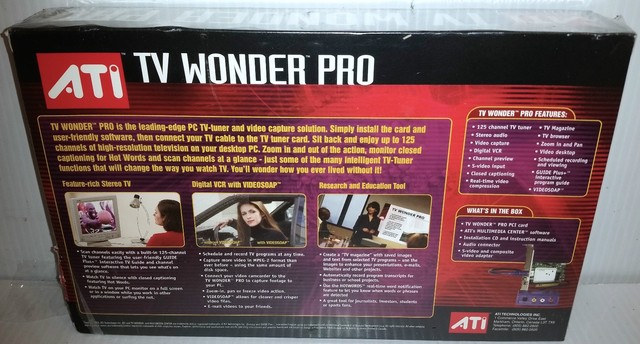 ATI Technologies TV Wonder Pro PCI NTSC 100 703138 for sale online | eBay