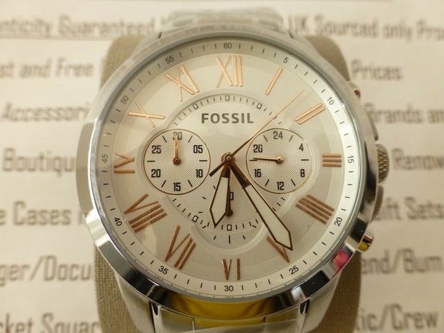Fossil Wrist Watch Mens Flynn Chronograph Stainless Steel Bq1125 for ...