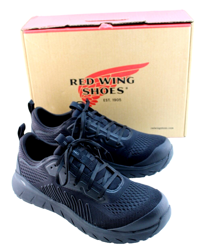 New RED WING EcoLite 2281 Size 11 D Black Aluminum Toe Men Work Shoes ...