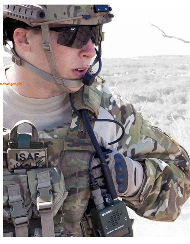 New!! 15W HARRIS TCA PRC 152A Radio Metal VHF UHF +KDU Keyboard Display ...