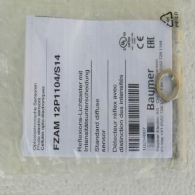 1pc NEW Baumer sensor FZAM 12P1104/S14 | eBay