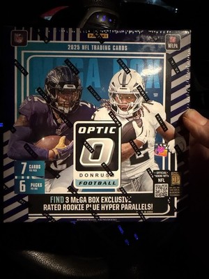 2025 Panini Donruss Optic Football MEGA Box NFL Trading Card 1 AUTO ...