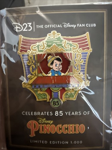 2025 D23 Exclusive Pinocchio 85th Anniversary Pin LE 1000 In Hand | eBay