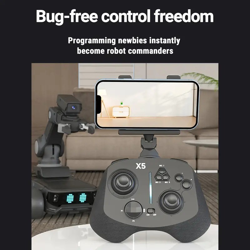 Modular AI Robot with Dual-Mode Gripper/Cargo System, Programmable Arm ...