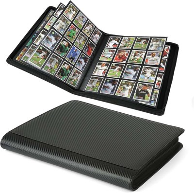 Premium Ringless Trading Card Binder - 1000+ Capacity, 16 Large, Black ...