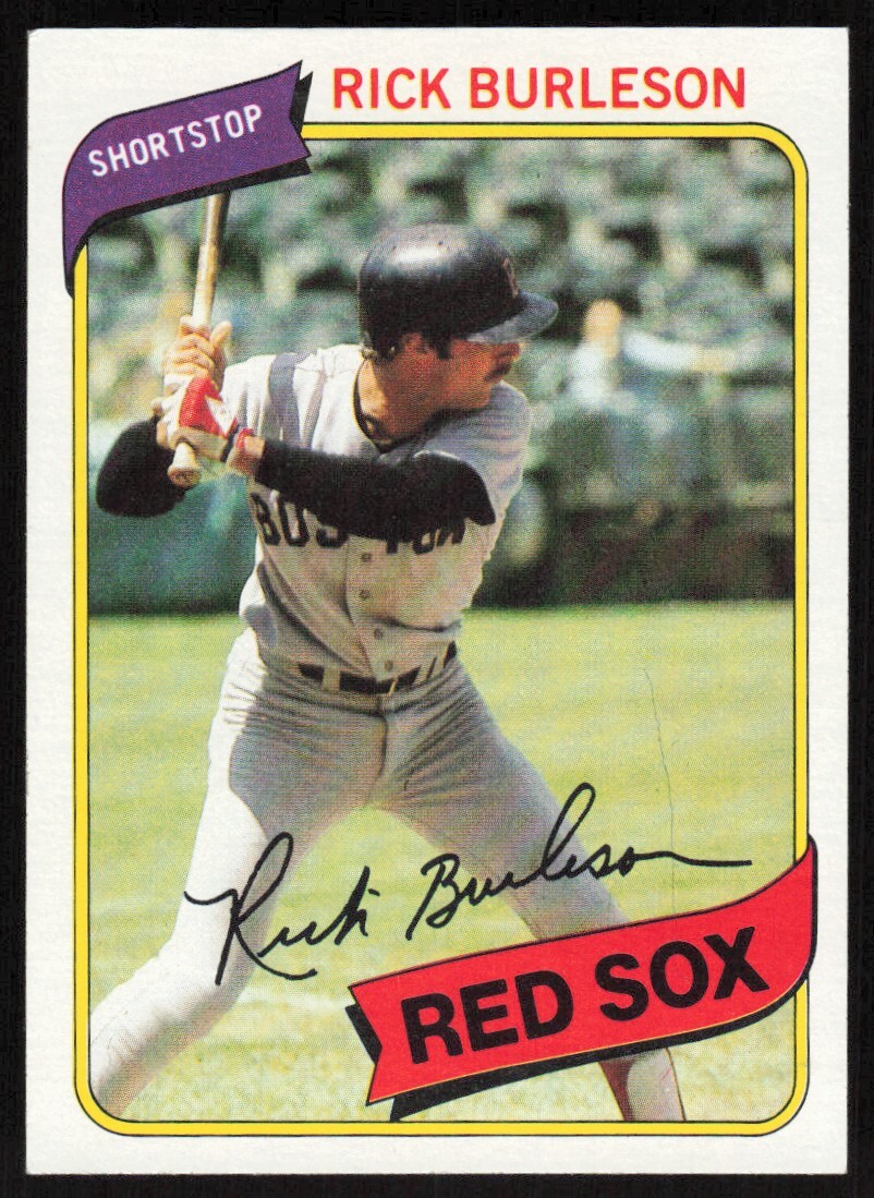 1980 Topps Rick Burleson Boston Red Sox #645 | eBay