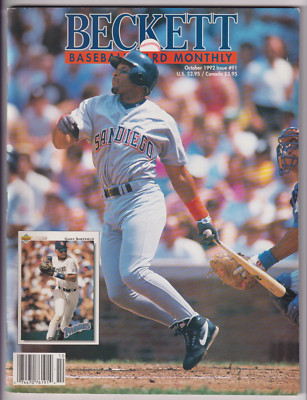 Beckett Monthly Oct 1992 Gary Sheffield/Guzman Alomar San Diego Padres ...