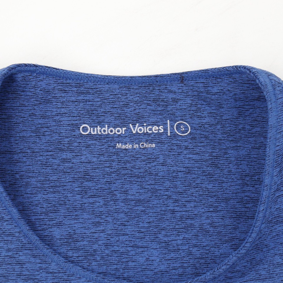 Outdoor Voices Top Womens Small Slashback crop Long Line Sports Bra ...