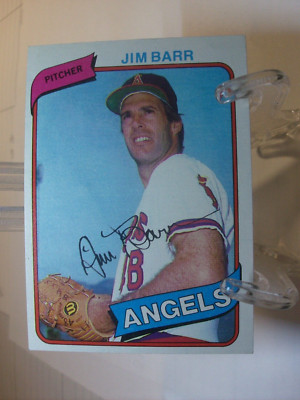 1980 Topps Baseball Card #529 - Jim Barr - California Angels (95561) | eBay