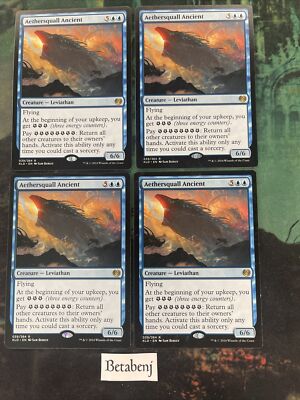 4x MTG Aethersquall Ancient - Kaladesh (KLD) (Playset) | eBay