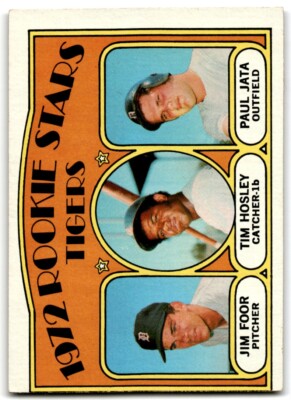 1972 Topps Tigers Rookies - Jim Foor/Tim Hosley/Paul Jata Rookie 1 ...