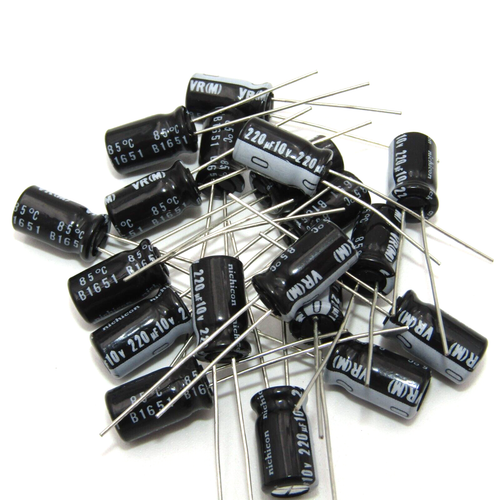 ( 20 PCS ) 220uf 10V 85 Deg C Electrolytic Capacitor Radial Nichicon | eBay