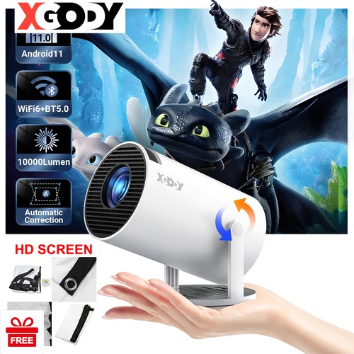 Projector Smart HD LED WiFi Bluetooth 5G 4K HDMI USB Android Office Home Theater | eBay