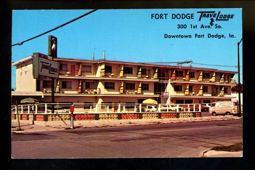 Hotel Motel postcard Iowa IA Fort Dodge Travelodge chrome | eBay